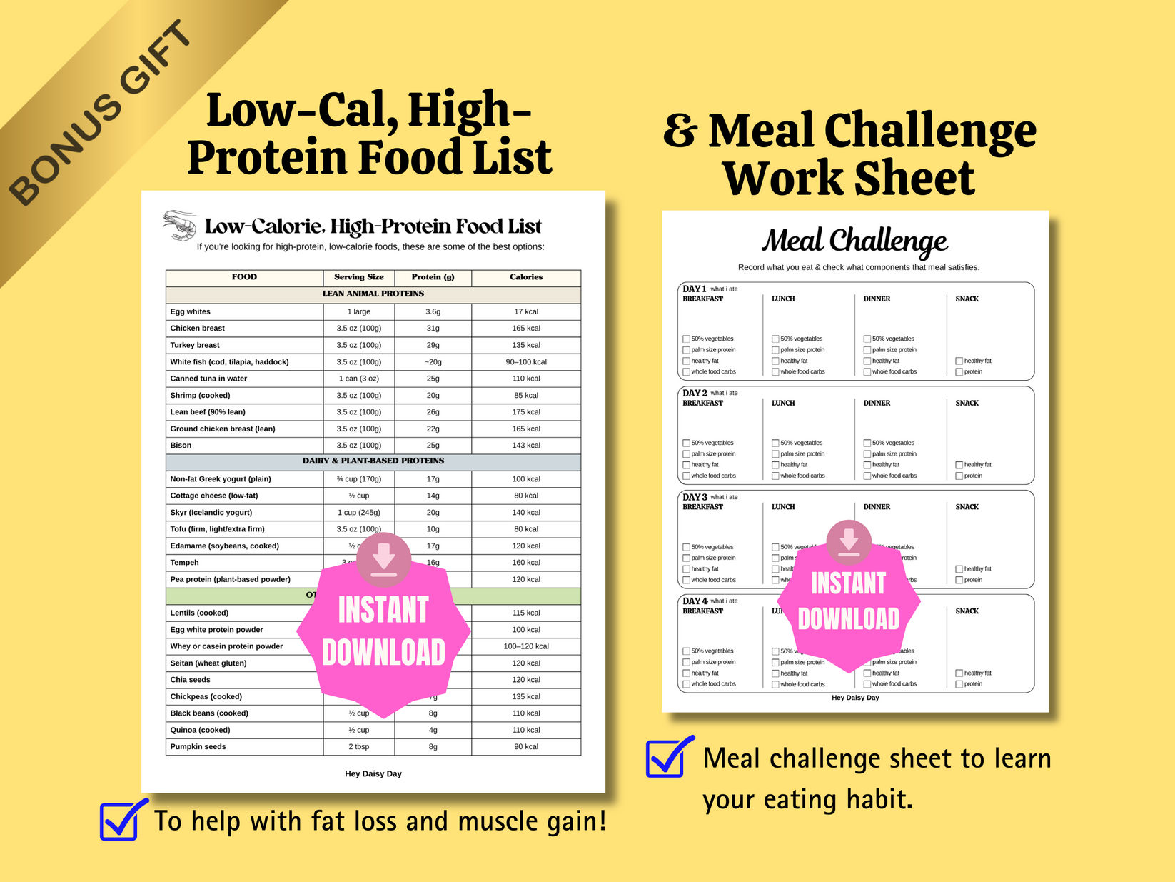 Low-Calorie, High-Volume Food List – Hey Daisy Day