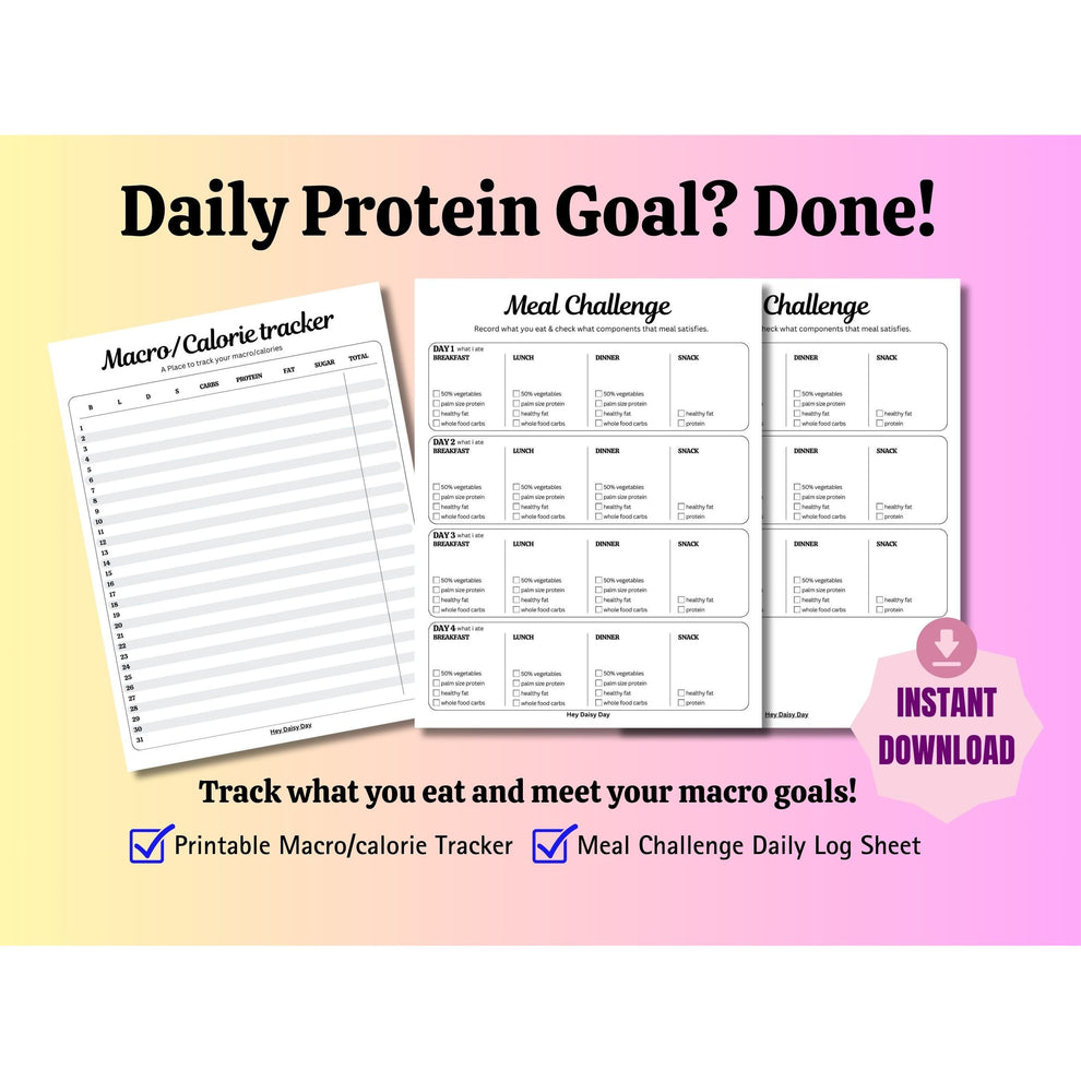 High-Protein Food Macros Chart – Hey Daisy Day