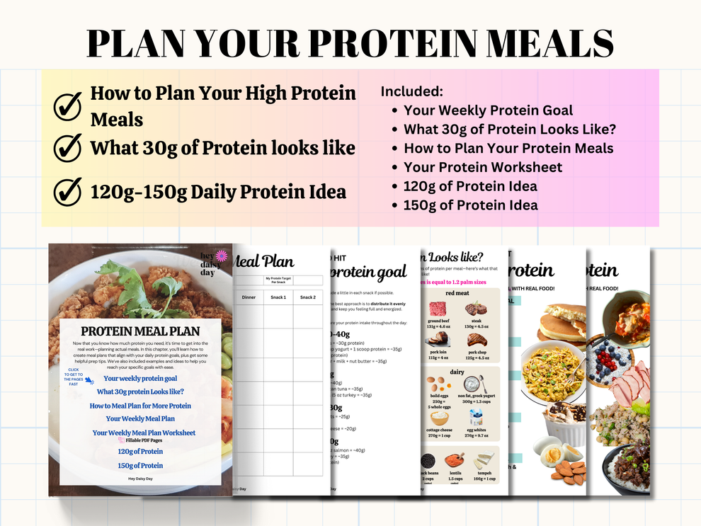 Ultimate Protein Guide & High Protein, Low Calorie Recipes – Hey Daisy Day
